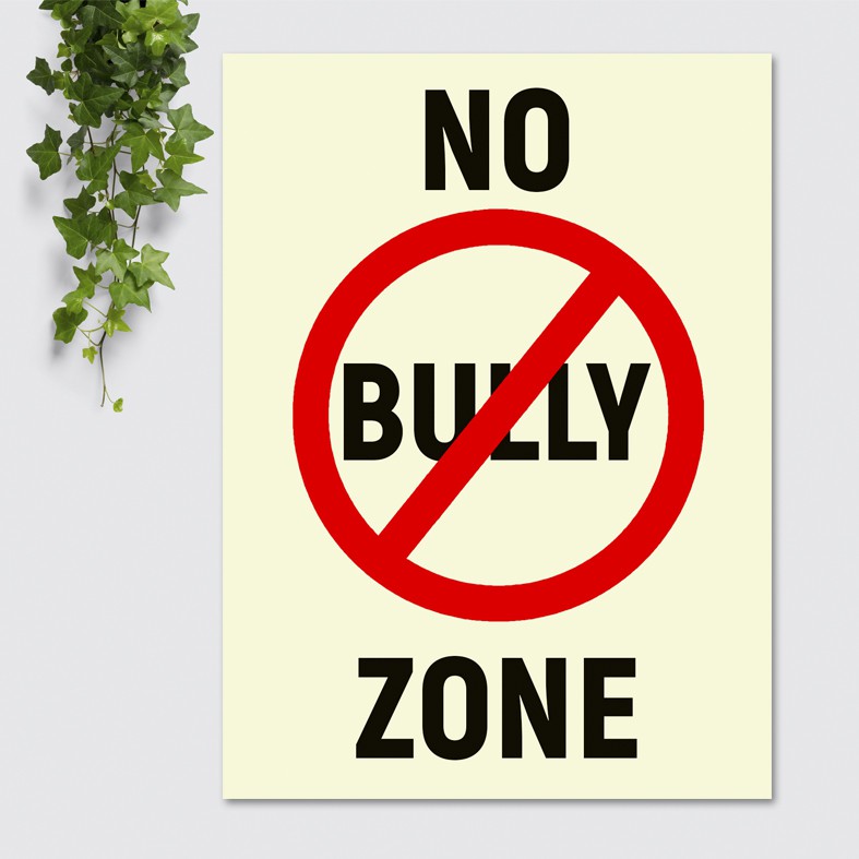 Jual Hiasan Dinding Poster WallDecor Tanda Larangan Sign No BULLY (SSD ...