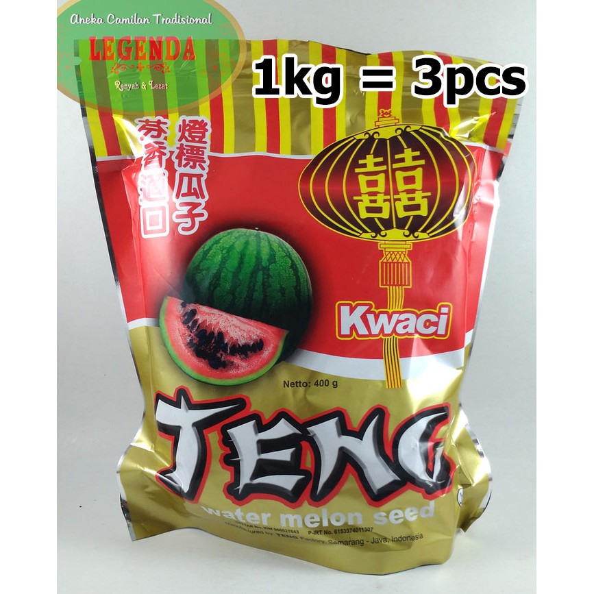 Jual Kwaci Kuaci Biji Semangka cap TENG Water Melon Seed 400gr | Shopee ...