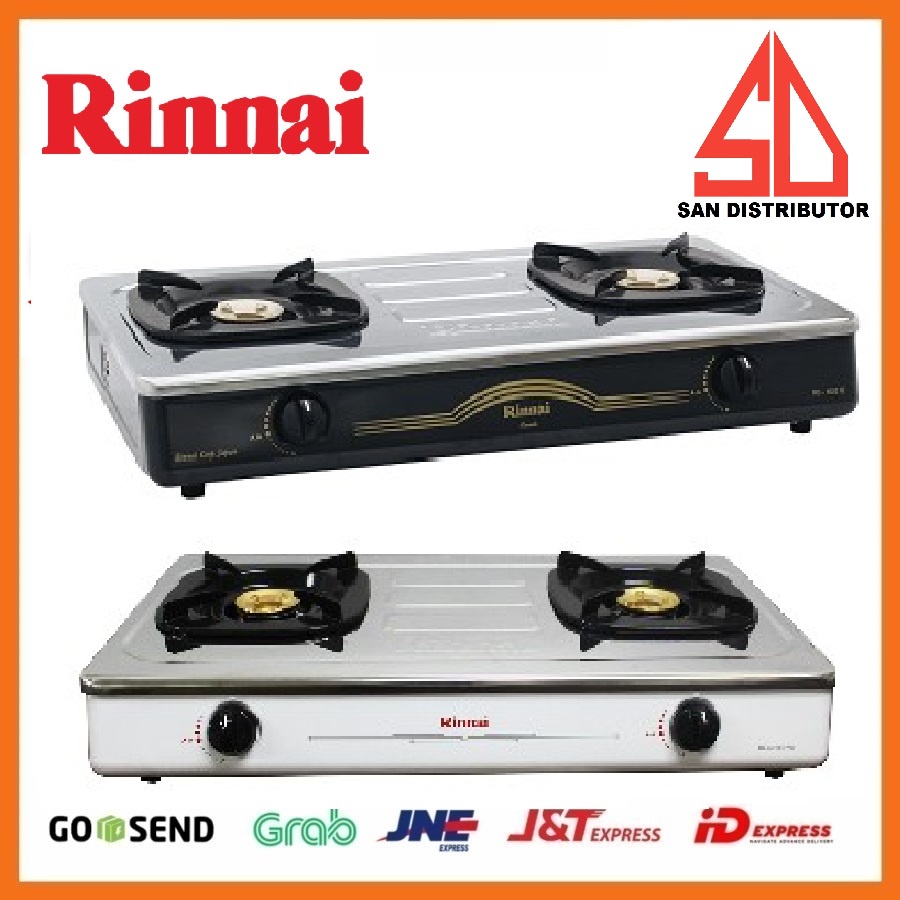 Jual kompor gas RINNAI 2 tungku SNI RI 602E (W) , 602A , 602BGX , 602AG MURAH | Shopee Indonesia