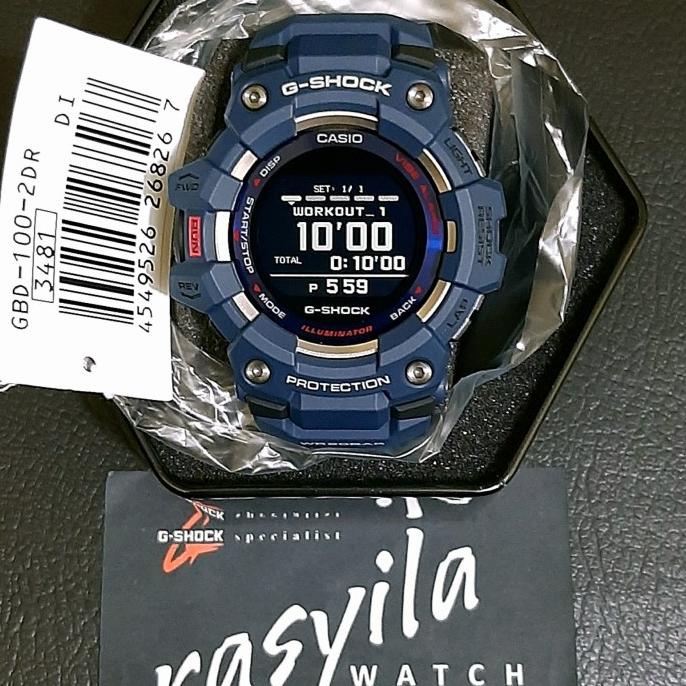 Jual Casio G-Shock Gshock Gbd 100 / Gbd100 - 2Dr Navy / Biru Original ...