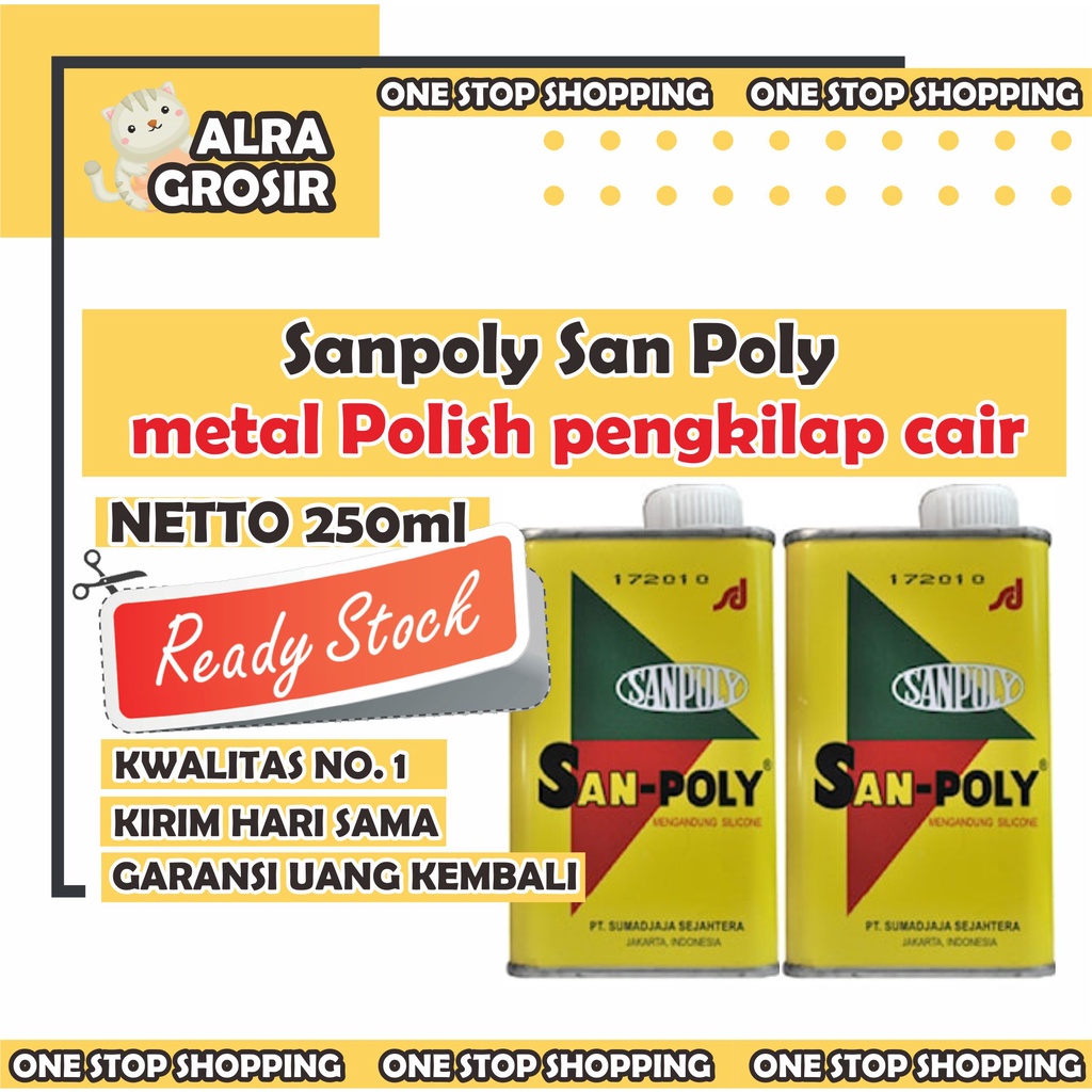 Jual Sanpoly San Poly metal Polish pengkilap cair 250ml | Shopee Indonesia