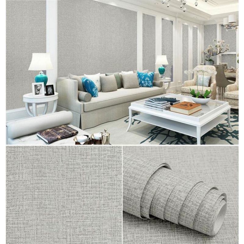 Jual WALLPAPER DINDING WALLSTIKER TEXTURE ABU | Shopee Indonesia