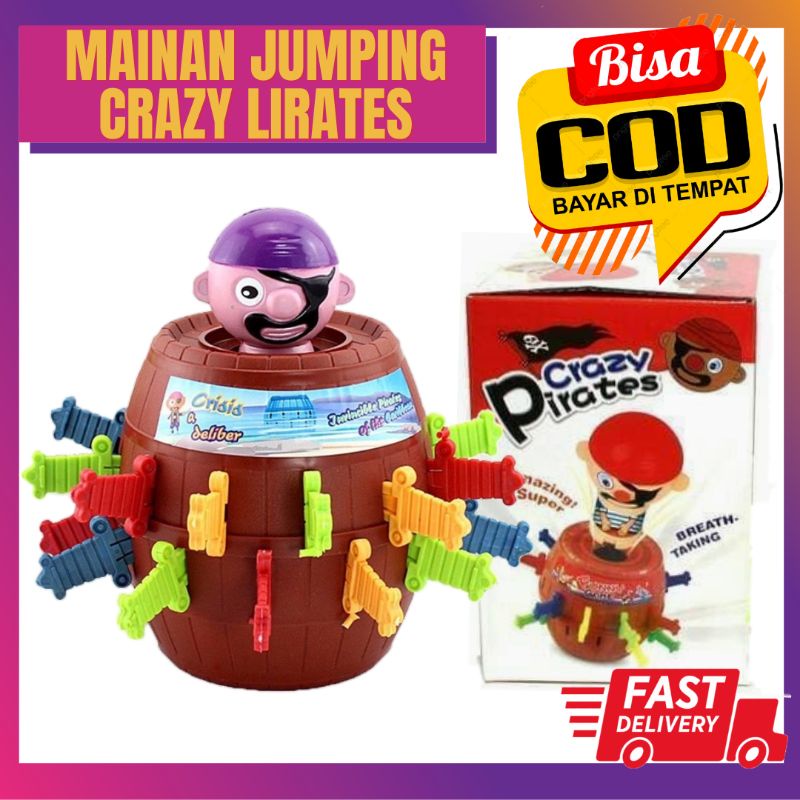 Jual MAINAN PERMAINAN LUCU JUMPING CRAZY PIRATES/MAINAN ANAK GAME SERU ...