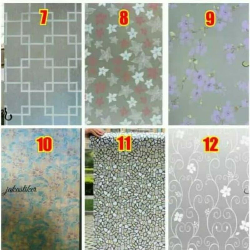 Jual STIKER KACA MOTIF L120/STICKER KACA | Shopee Indonesia