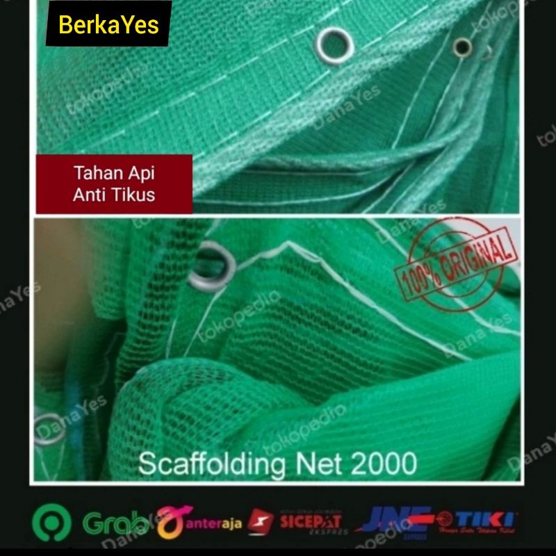 Jual Jaring Pengaman Konstruksi Bangunan Proyek Safety Polynet Polinet ...