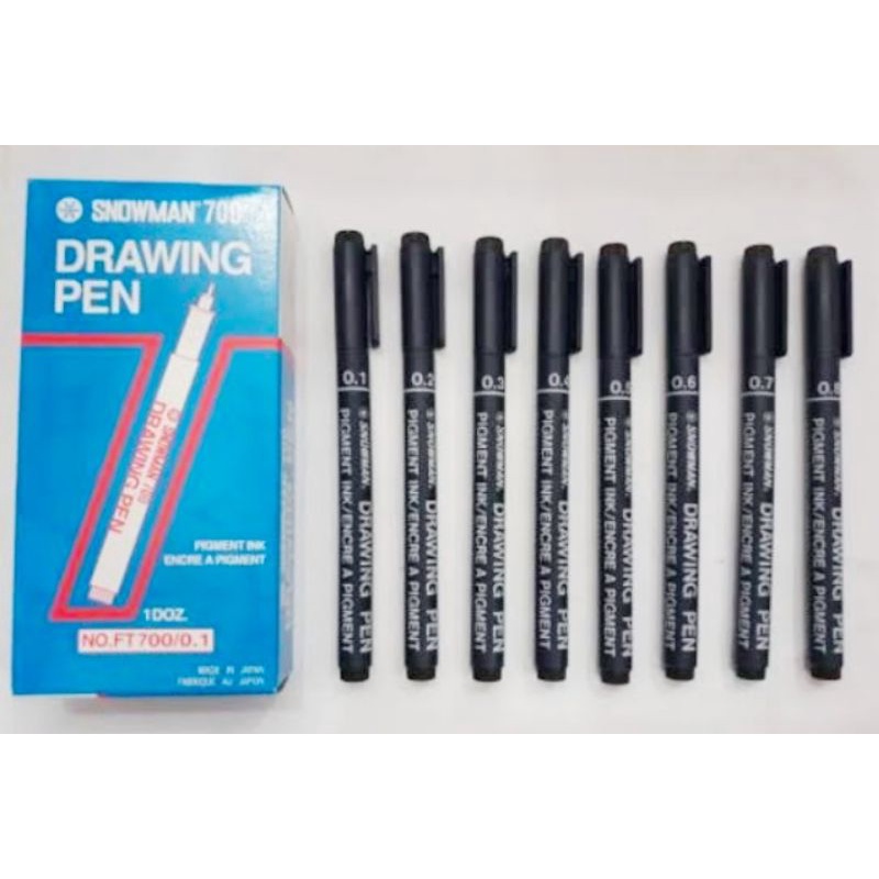 Jual SNOWMAN Drawing Pen Bolpen Menggambar Dan Tanda Tangan | Shopee ...