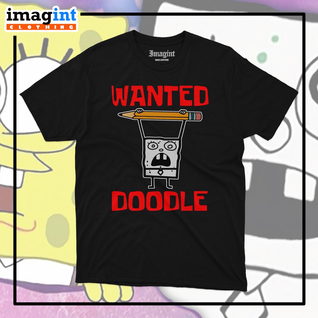 Jual BAJU KAOS SPONGEBOB - WANTED DOODLE #2 | Shopee Indonesia