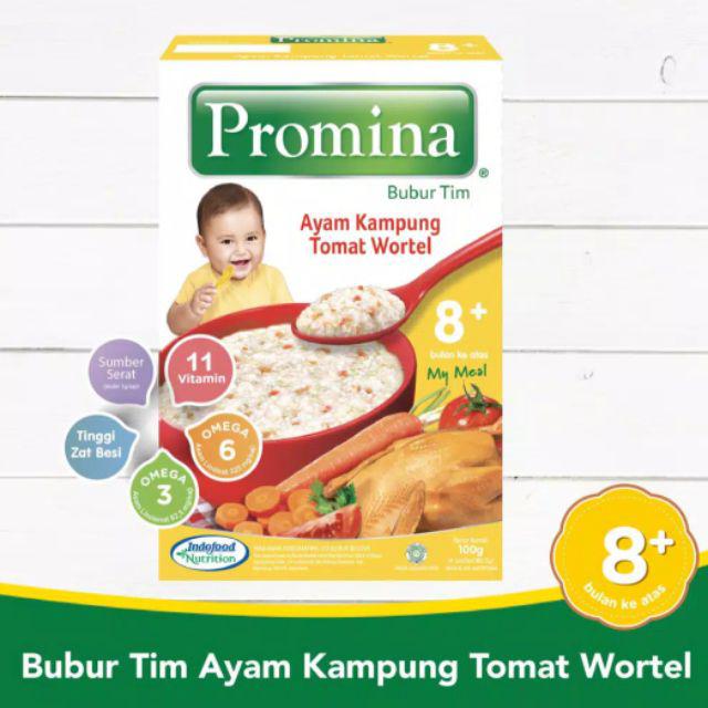 Jual Bubur Promina Fortifikasi 8+ dan 6+ ayam kampung daging brokoli ...