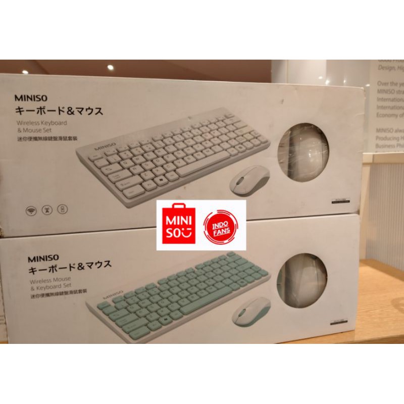 Jual MINISO Set Mouse Dan Keyboard Nirkabel Fashion mini multimedia ...