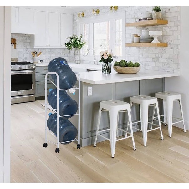 Jual Rak Galon 3 Tingkat Tempat Galon Aqua Pakai Roda | Shopee Indonesia