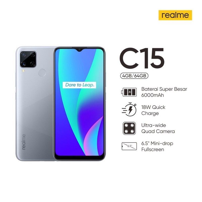 Jual Realme C15 RAM 4GB/ 32GB - Garansi Resmi | Shopee Indonesia