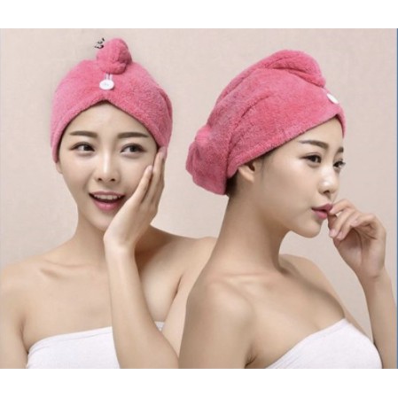 Jual Handuk Keramas Microfiber Handuk Pengering Rambut Shower Towel ...