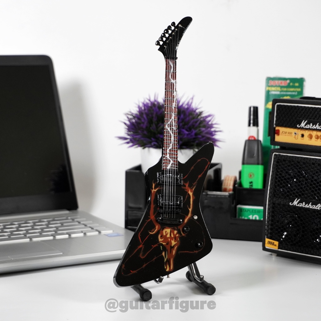 Jual Miniatur Gitar ESP Explorer MX-250 Elk Skull James Hetfield ...