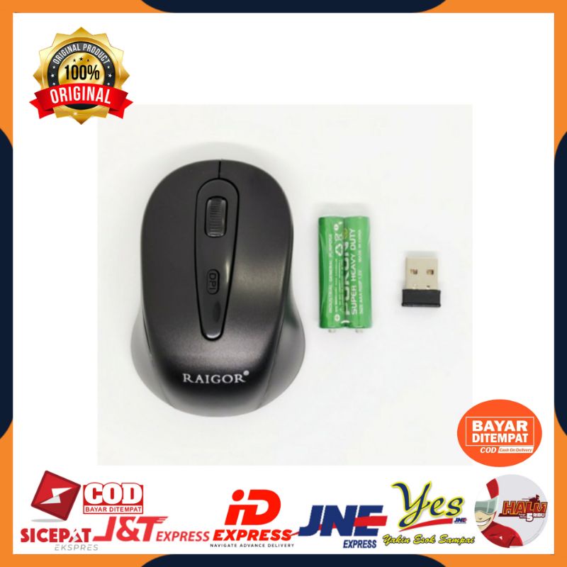 Jual [COD] MOUSE RAIGOR WIRELESS RR02 RR-02 GOOD QUALITY / MOUSE ...