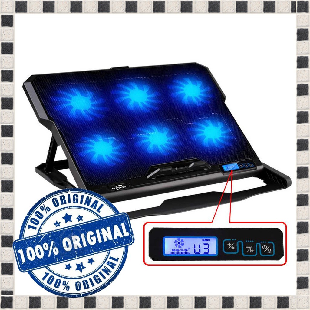 Jual kipas laptop meja Fan laptop cooling pad pendingin laptop meja 6 ...