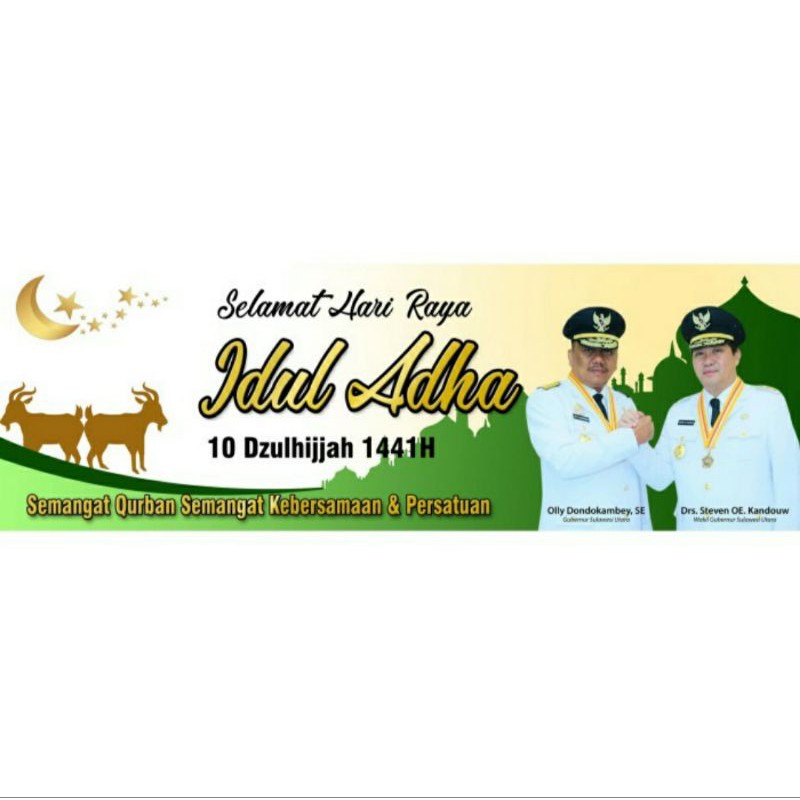 Jual BANNER UCAPAN IDHUL ADHA 3x1 CUSTOM | Shopee Indonesia
