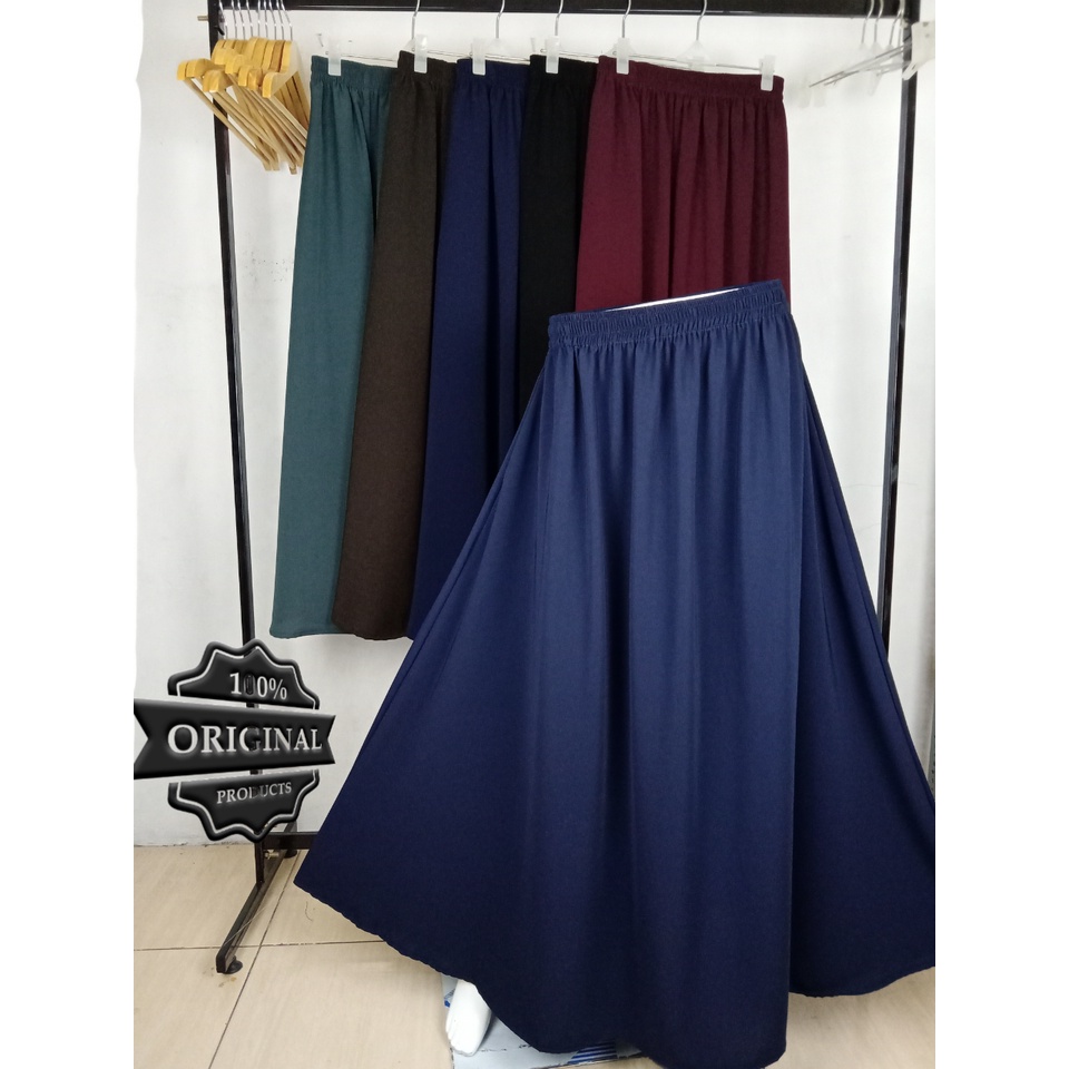 Jual rok harian bahan jetblack & new fortaleza size standar & jumbo ...