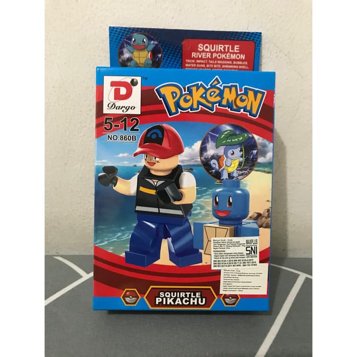 Jual vfrrl08 Mainan Pokemon Lego Dargo Mini Figure Squirtle Ash Ketchum ...
