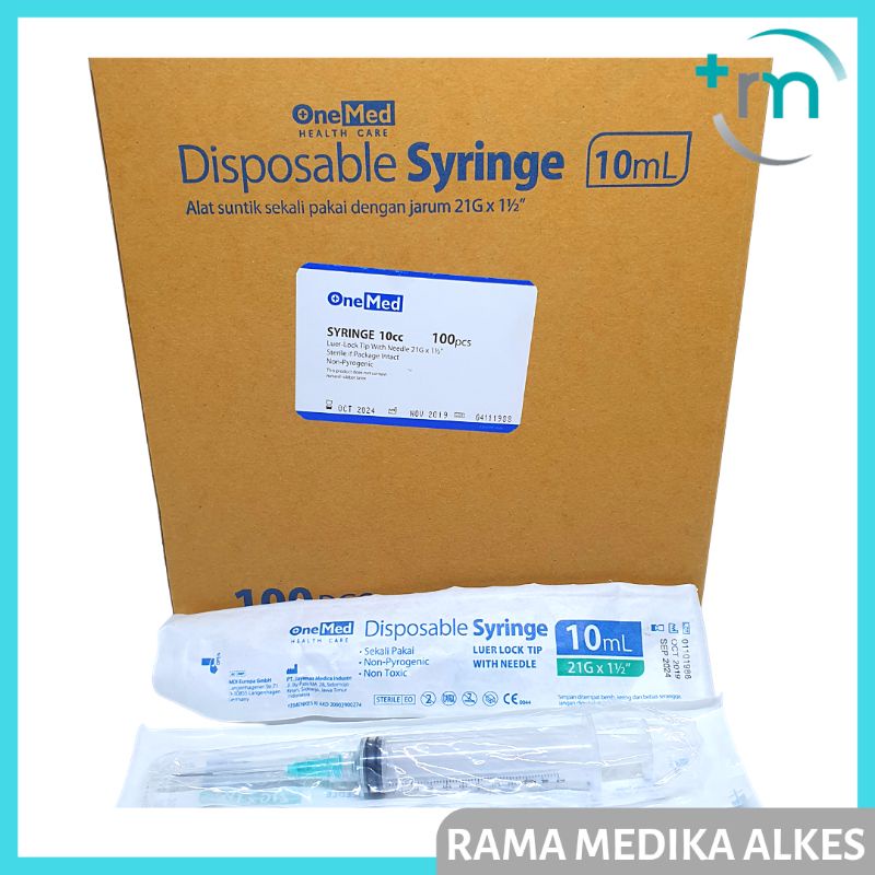 Jual S p u i t | syringe | spuit 10 cc ONEMED (harga per pcs) | Shopee ...