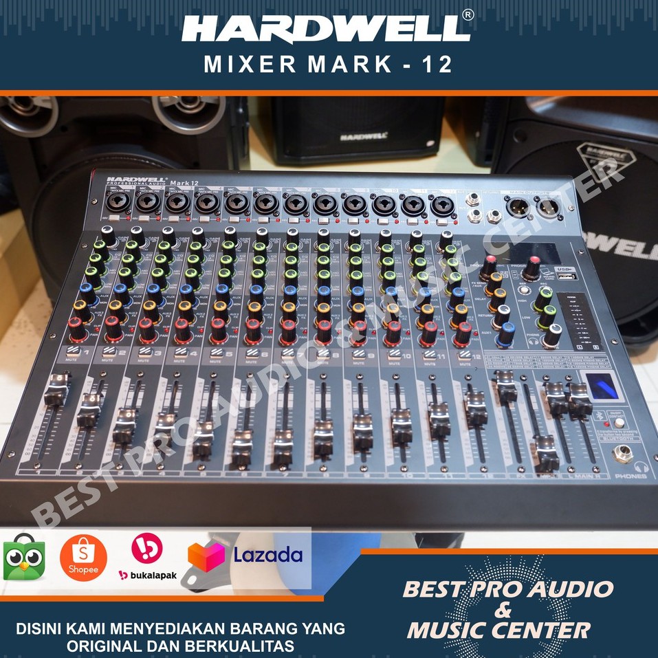 Jual MIXER HARDWELL MARK 12 ORIGINAL 12 CHANNEL | Shopee Indonesia