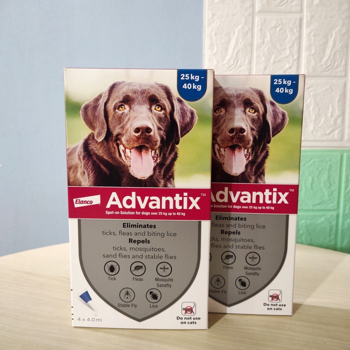 Jual Advantix Dog XL - obat kutu caplak pinjal tungau anjing di atas 25kg | Shopee Indonesia