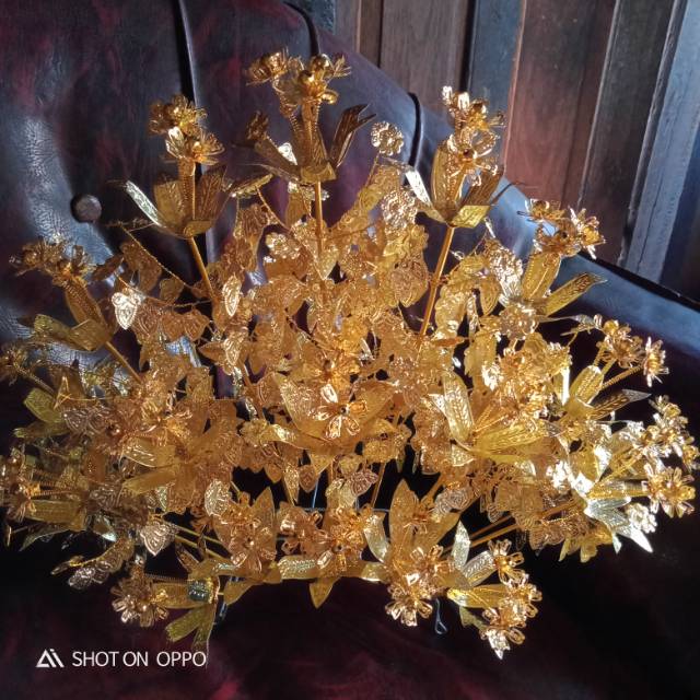 Jual Sunting palembang/beringin adat palembang/aksesoris pengantin Palembang termurah | Shopee ...