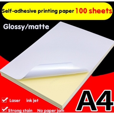 Jual Kertas Label A4 210x297mm PET Self Adhesive Format A4 Tahan Air ...