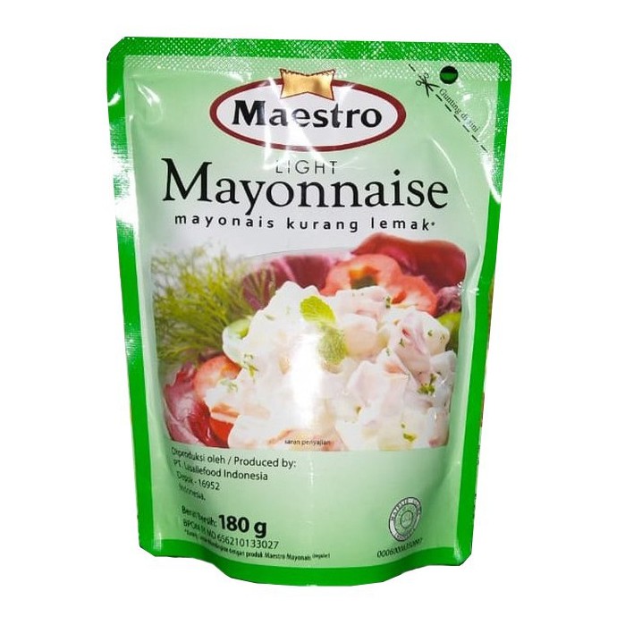 Jual (180 gr) MAESTRO Mayonaise Original Pouch Maestro Standing Pouch ...