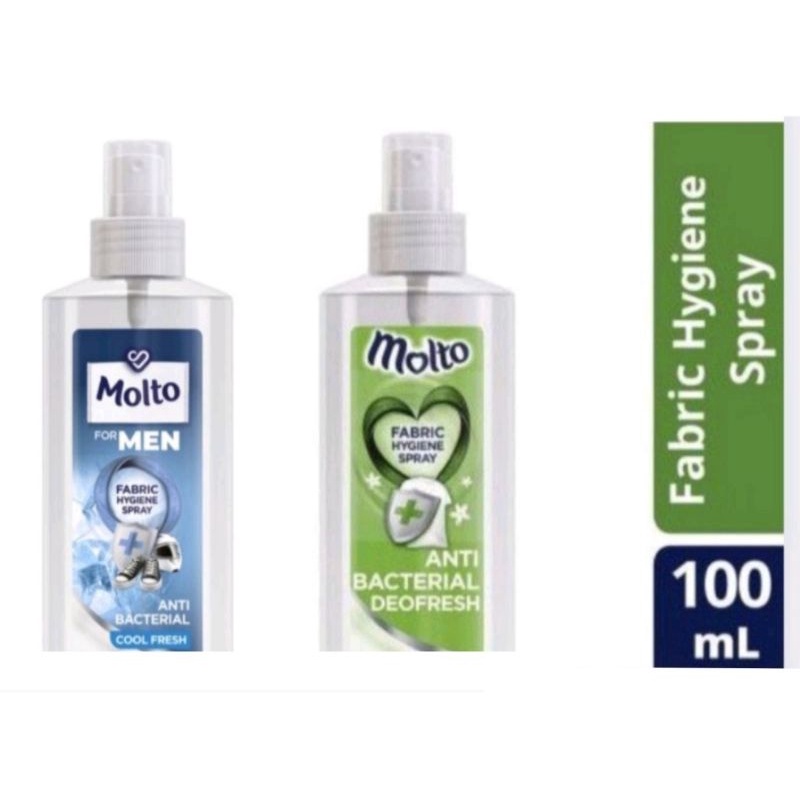 Jual Molto Fabric Hygiene Spray Anti Bacterial - For Man 100 ml ...
