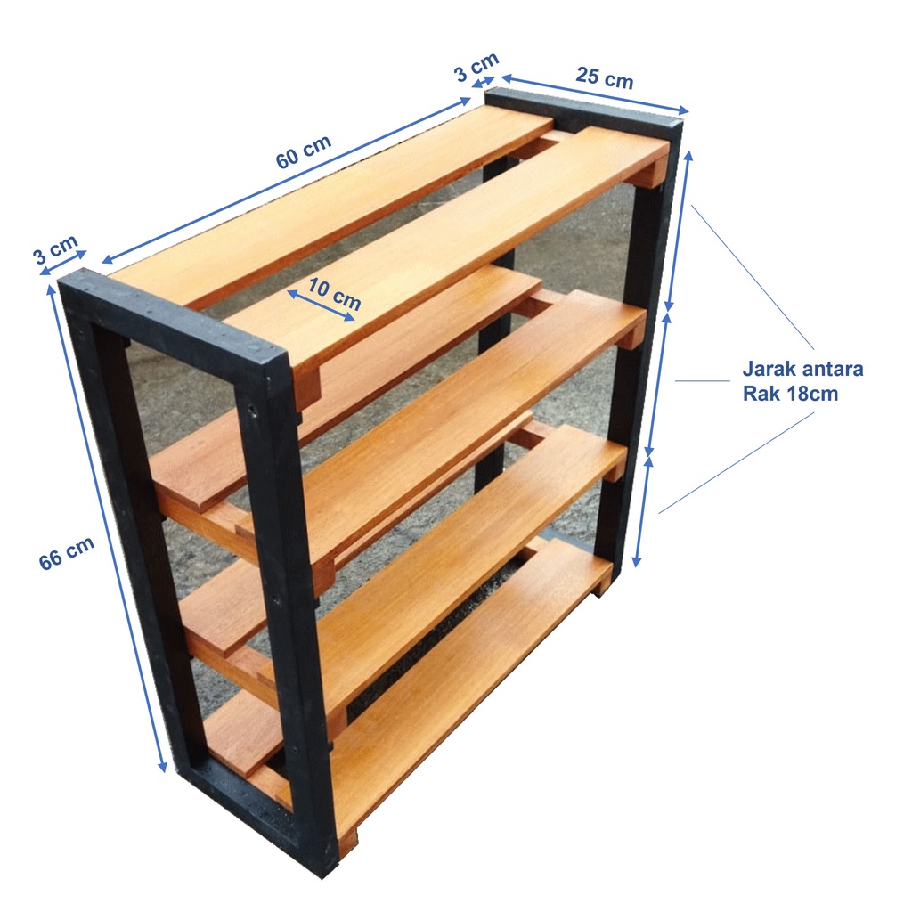Jual Rak Sepatu / Rak Display / Rak Serbaguna Kayu Full Solid | Shopee ...