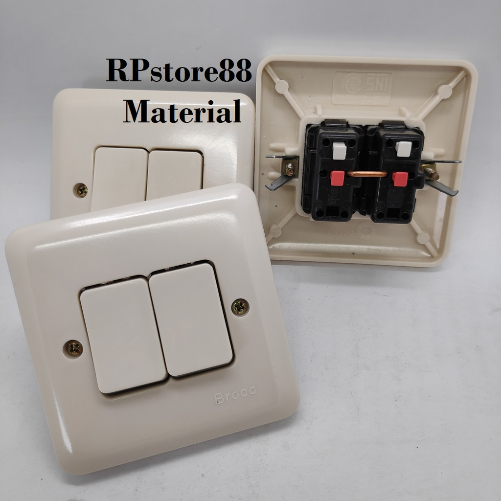 Jual SAKLAR DOUBLE INBOW BROCO - SAKLAR DOUBLE - SAKLAR LISTRIK TANAM ...