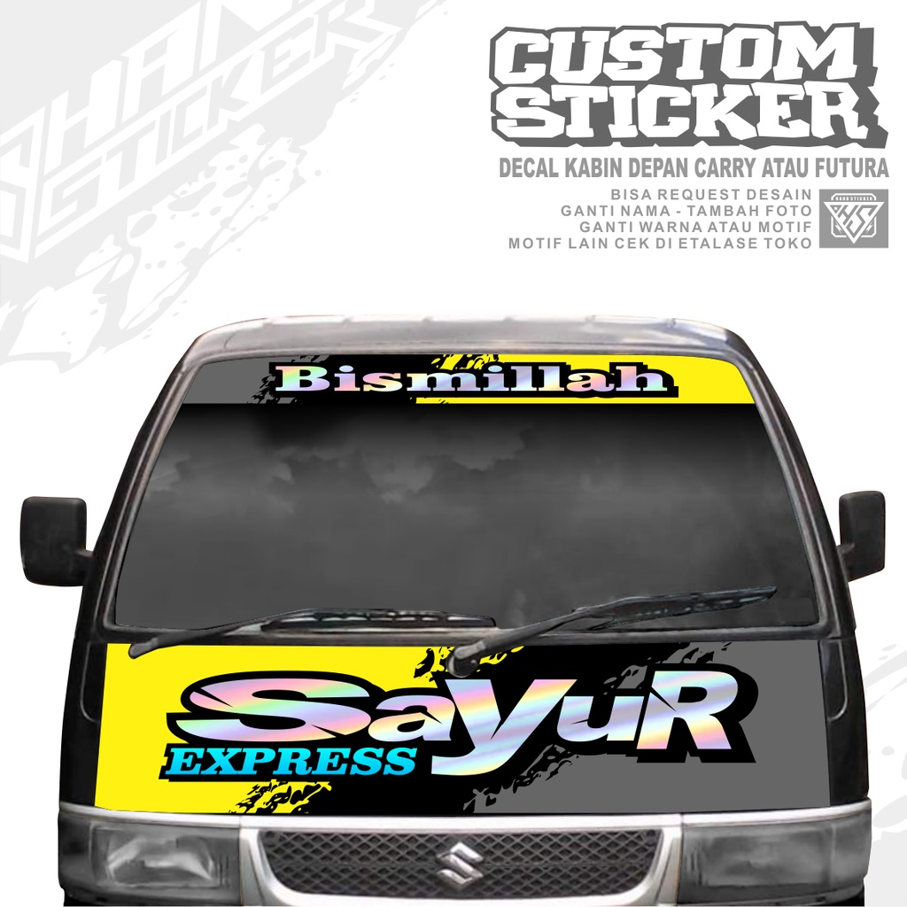 Jual Sticker Decal Print Custom Kabin Depan Futura Atau Carry Bisa ...