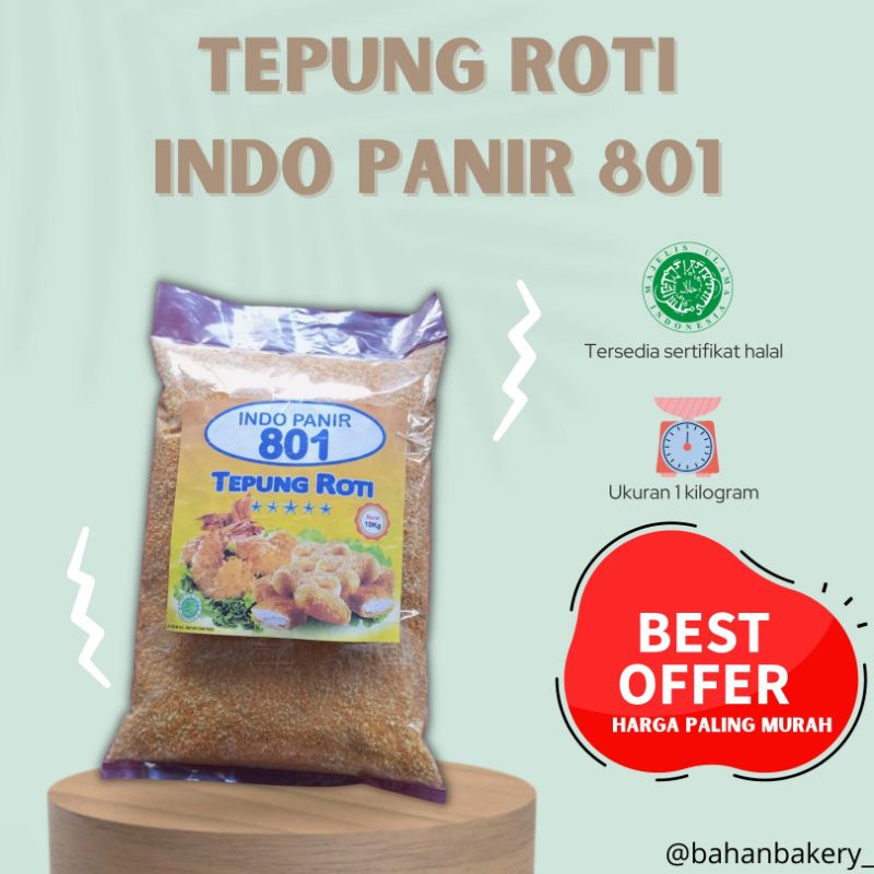Jual TEPUNG ROTI INDO PANIR 801 / TEPUNG ROTI / TEPUNG PANIR | Shopee ...