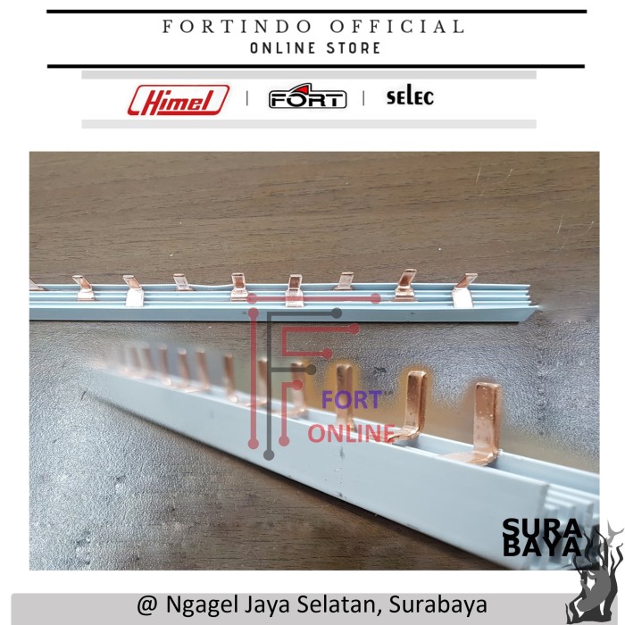 Jual Busbar sisir jumper MCB 3 phase 63A 3p Fort PANEL SURABAYA ...