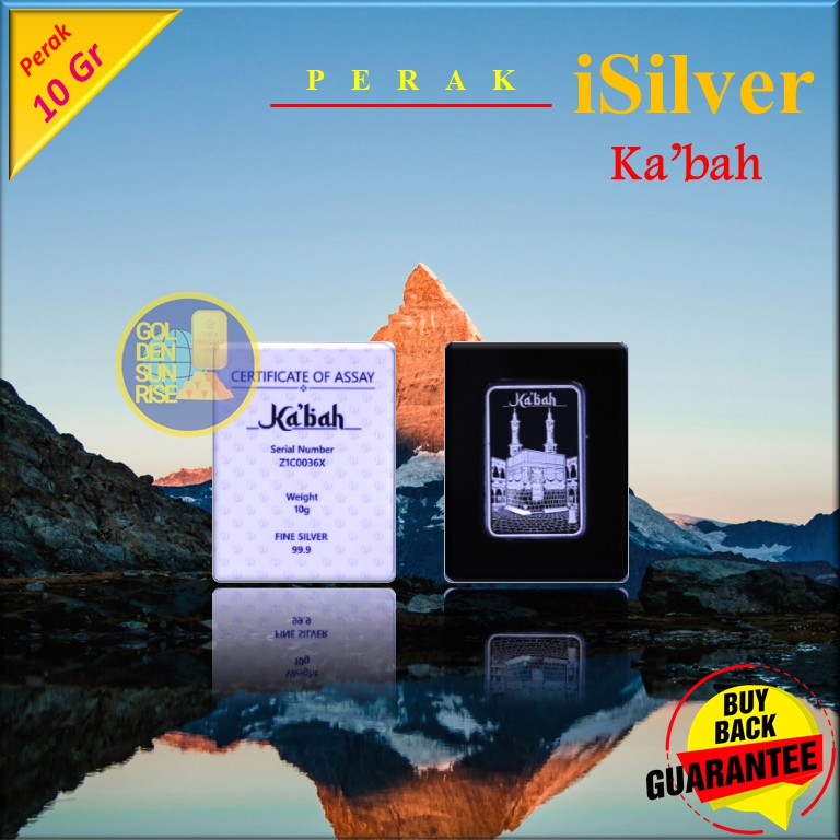Jual Perak iSilver Fine Silver 10 Gram Islamic Series - Kabah | Shopee ...