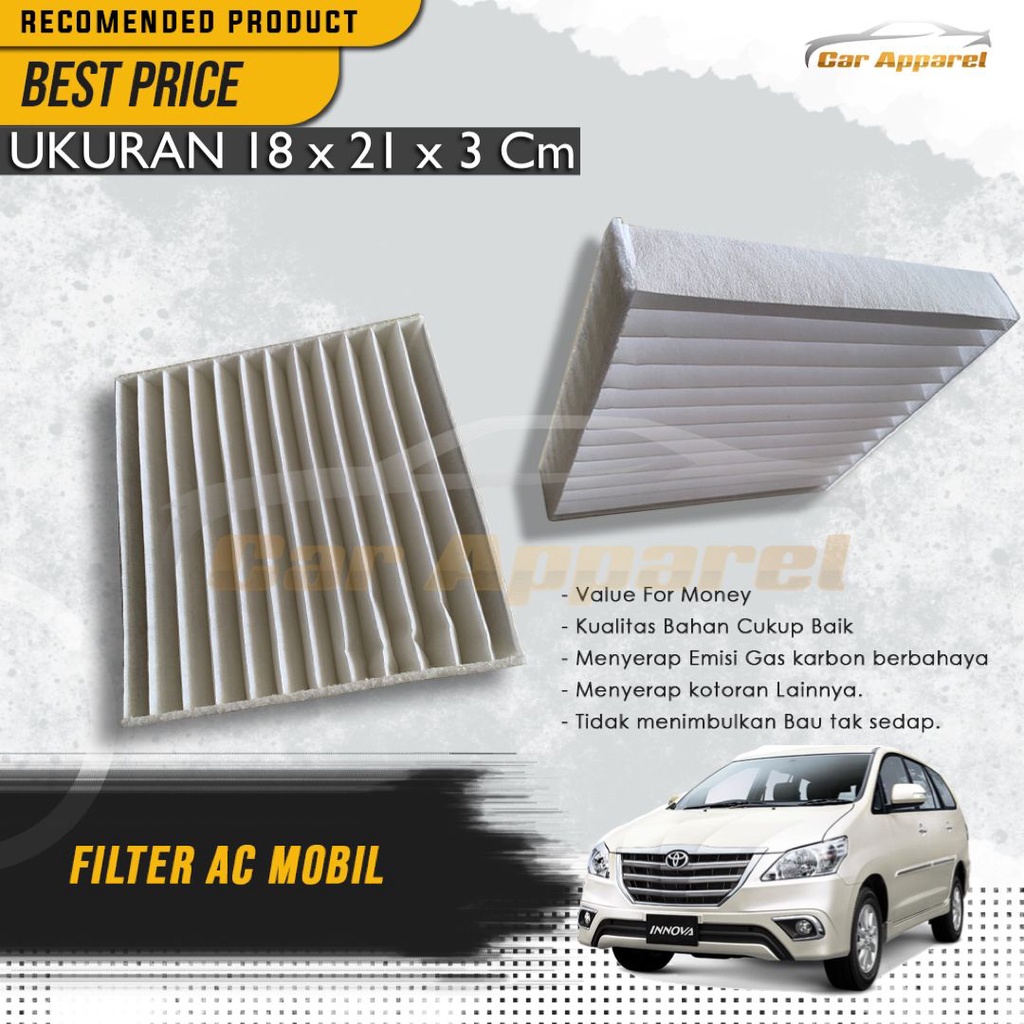Jual Filter AC Kabin MOBIL INNOVA GRAND Ekonomis / SARINGAN AC INNOVA ...