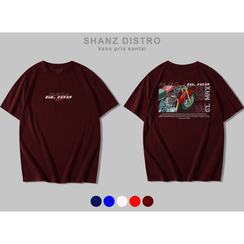 Jual Kaos GL100 Menolak Punah Baju Honda GL Pro max Neotech Sejarah di indonesia | Shopee Indonesia