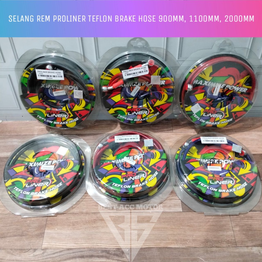 Jual SELANG REM PROLINER 900MM 1100MM 2000MM SELANG REM KABEL REM DEPAN ...