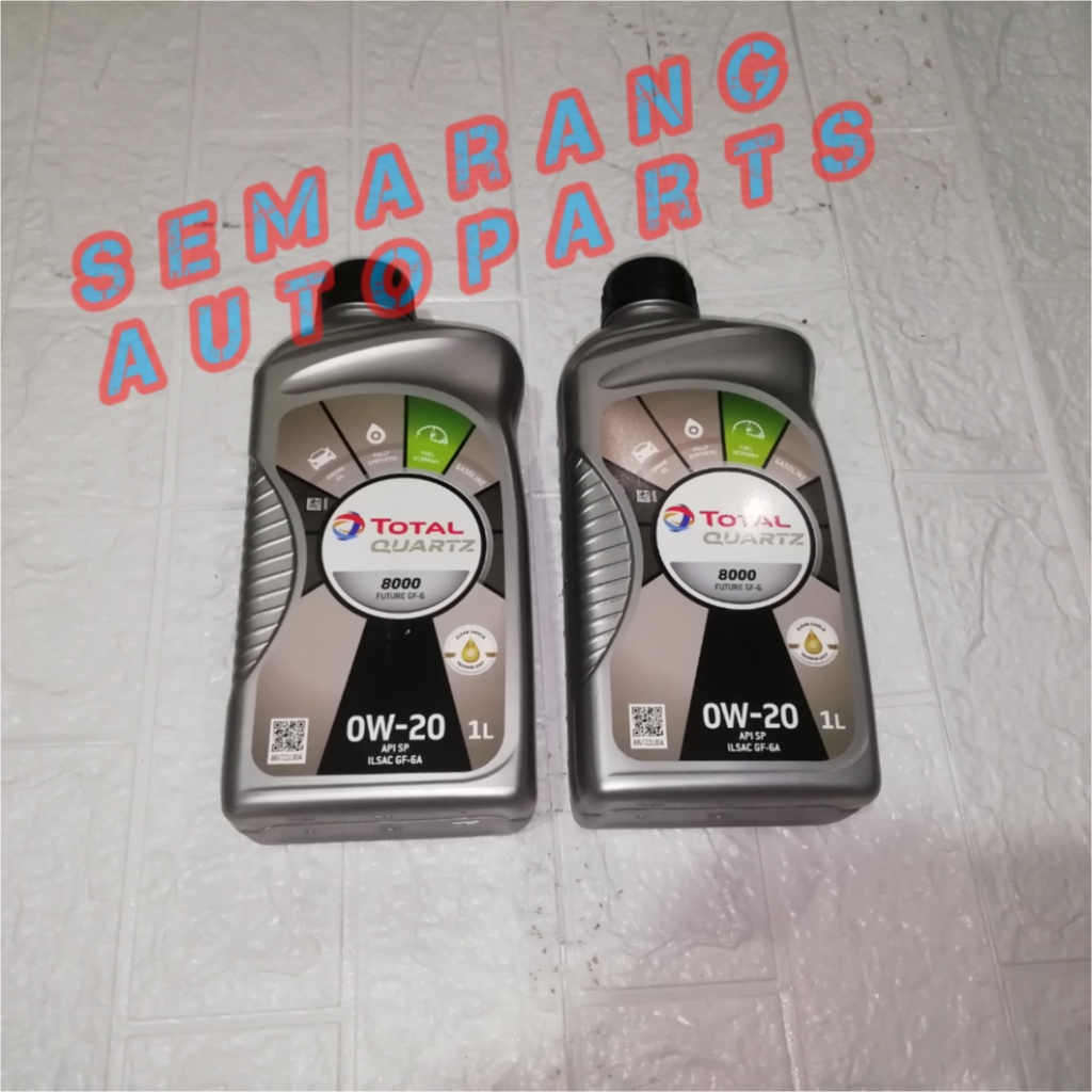 Jual OLI MESIN BENSIN TOTAL QUARTZ 8000GF-6 SAE 0W-20 OLI MESIN 1 LITER ...