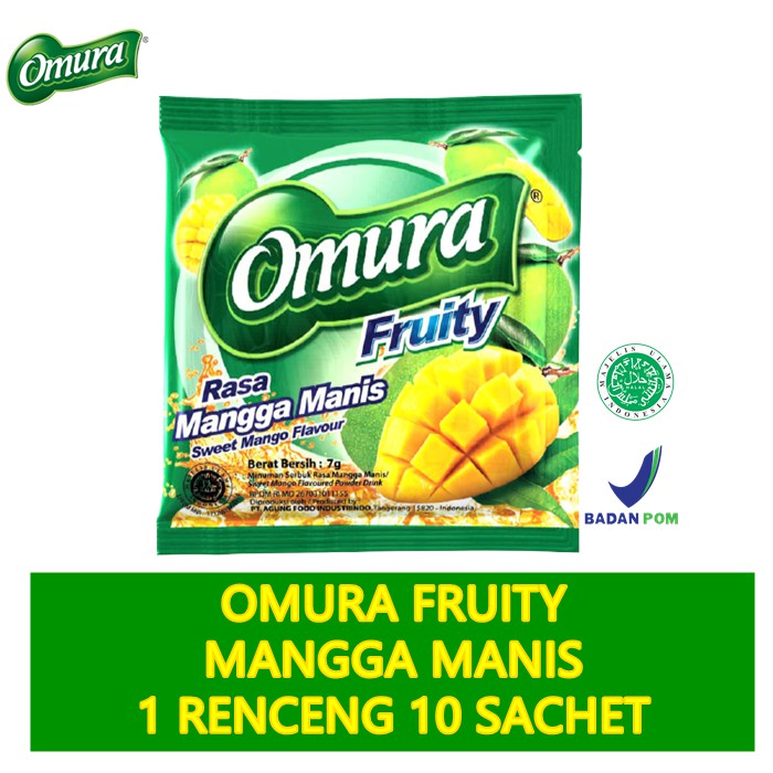 Jual [MINUMAN SACHET] Omura Fruity Powder Drink Rasa Mangga Manis (1 ...
