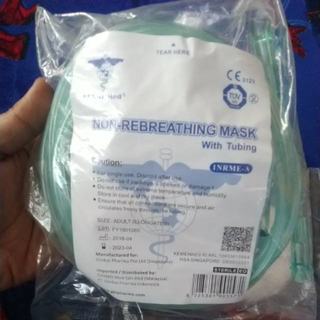 Jual NON REBRRATHING MASK NRM SELANG OKSIGEN | Shopee Indonesia