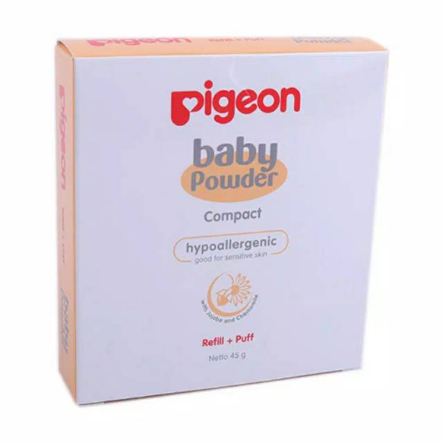 Jual Pigeon baby powder reffil + puff 45g | Shopee Indonesia
