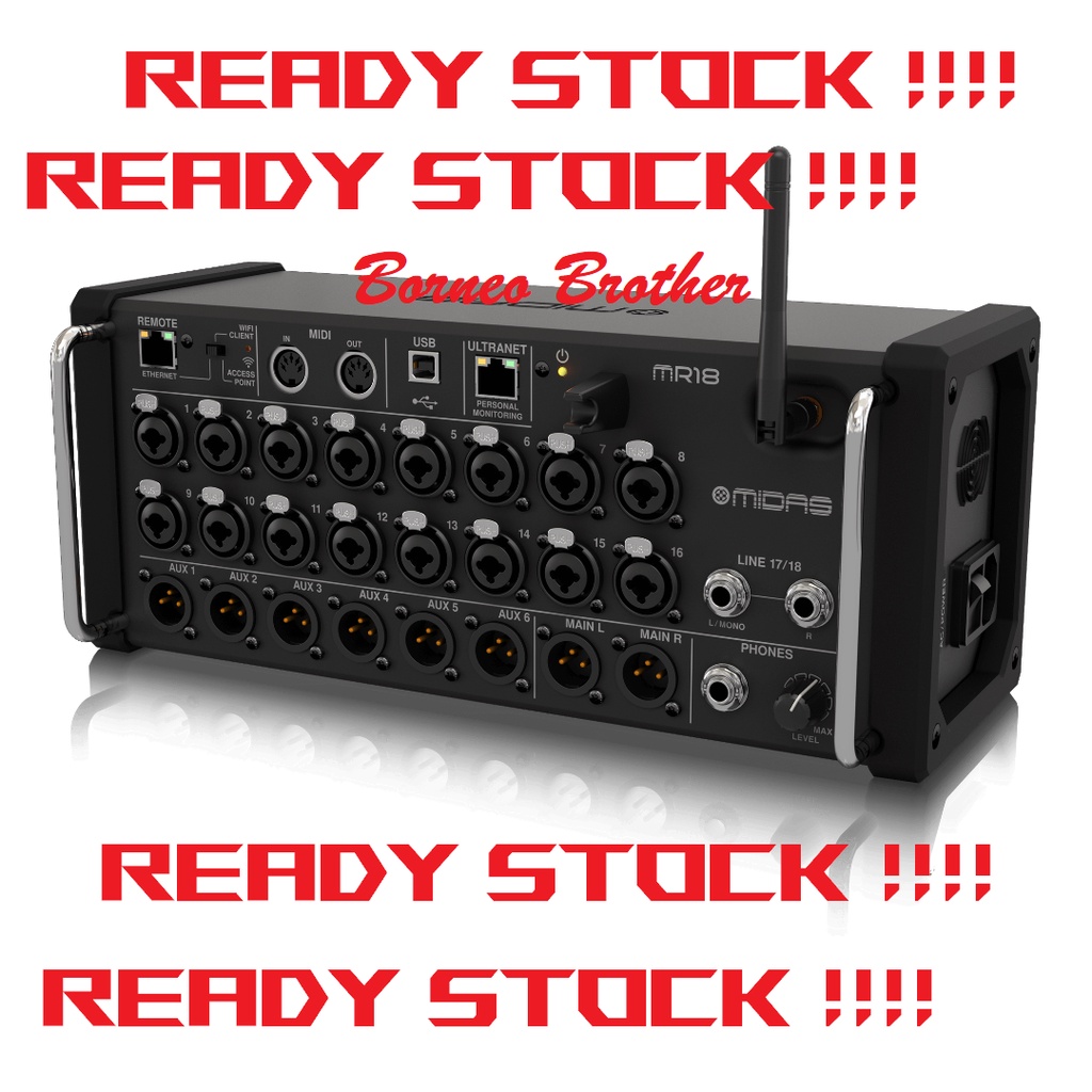 Jual Midas MR18 MR 18 MR-18 Original Mixer Digital Rackmount Harga ...