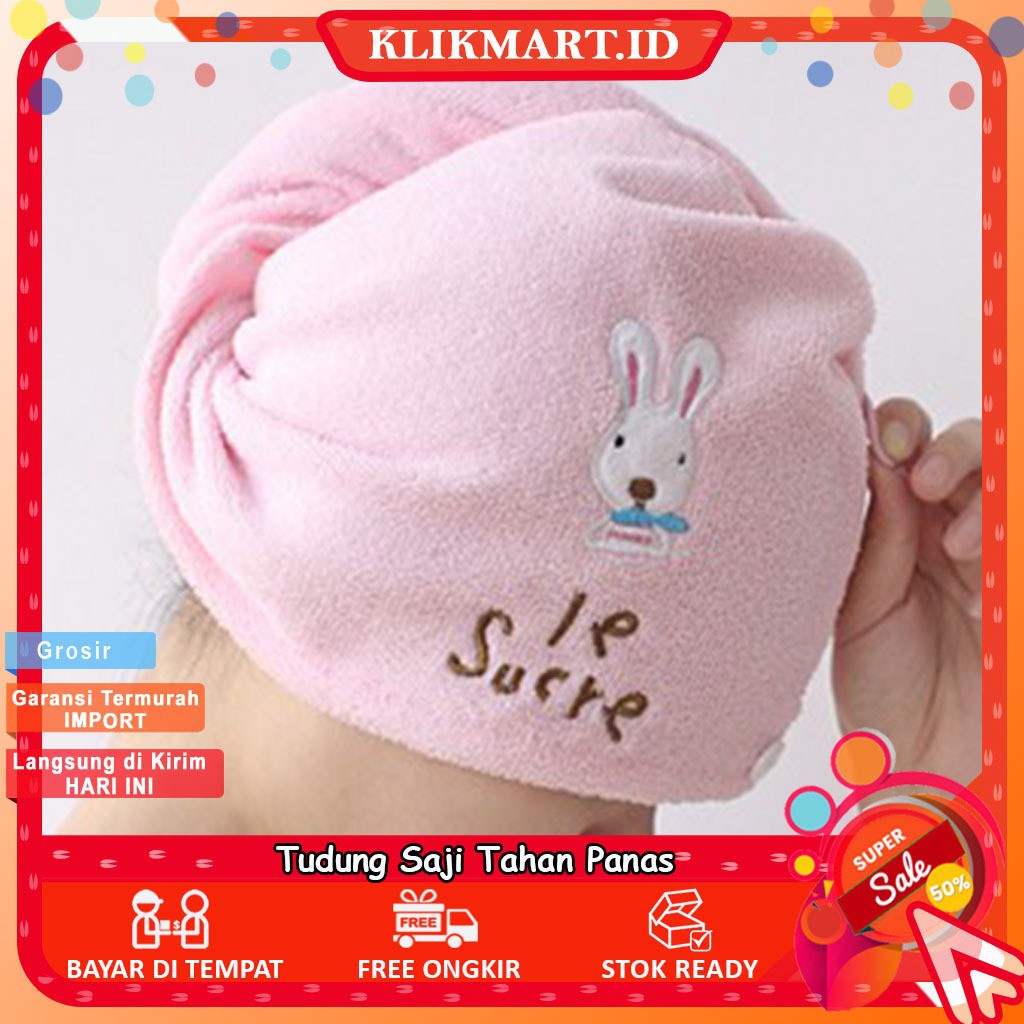 Jual Km-206 Handuk keramas / Handuk kepala / Handuk pengering rambut ...