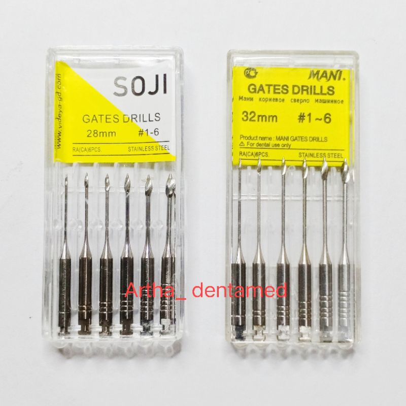Jual GATES DRILLS ENDO SOJI / DENTAL FILES / ENDODONTICS DENTAL GATES 1 ...