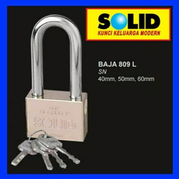 Jual SOLID - GEMBOK PAGAR SOLID BAJA 809 L ( PANJANG ) | Shopee Indonesia