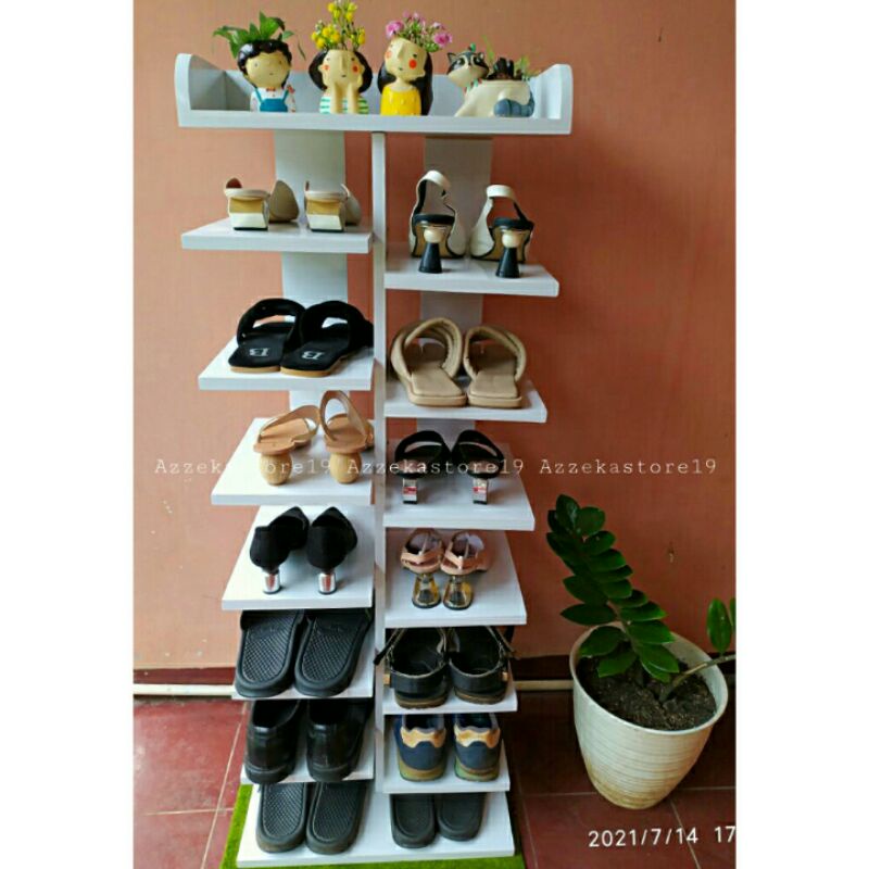 Jual RAK SEPATU SERBAGUNA/RAK SUSUN MINIMALIS/RAK SENDAL/RAK KAYU ...