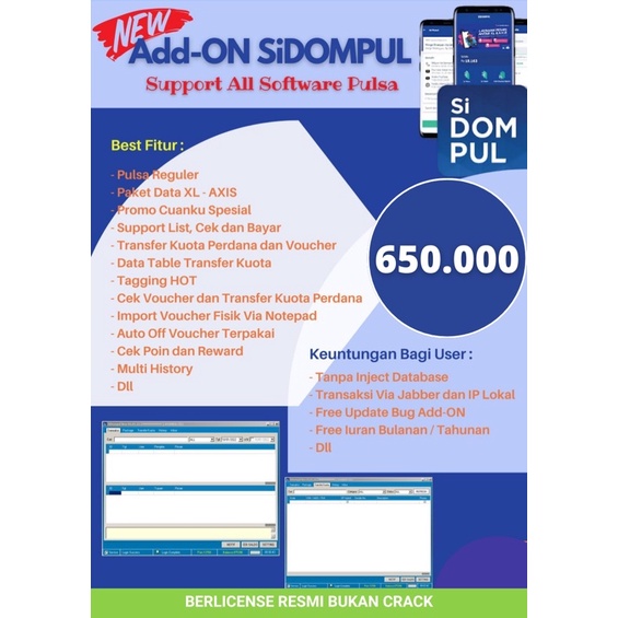 Jual Addon Sidompul terbaru support semua software pulsa | Shopee Indonesia