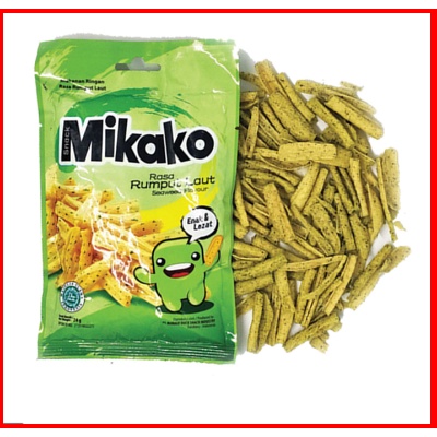 Jual Mikako Snack Rasa Rumput Laut 1 Pack isi 10 pcs enak dan lezat ...