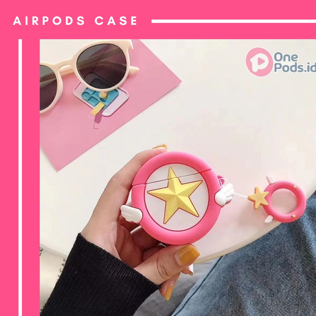 Jual Airpods Gen 2 Silicone Case Sailor Moon Pink Star / InPods 12 ...